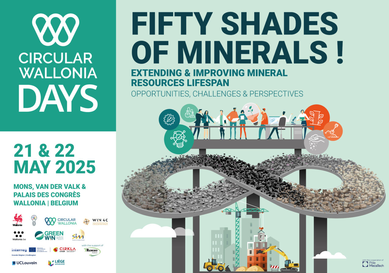 Circular Wallonia Days | 50 SHADES OF MINERALS Extending & Improving Mineral Resources Lifespans